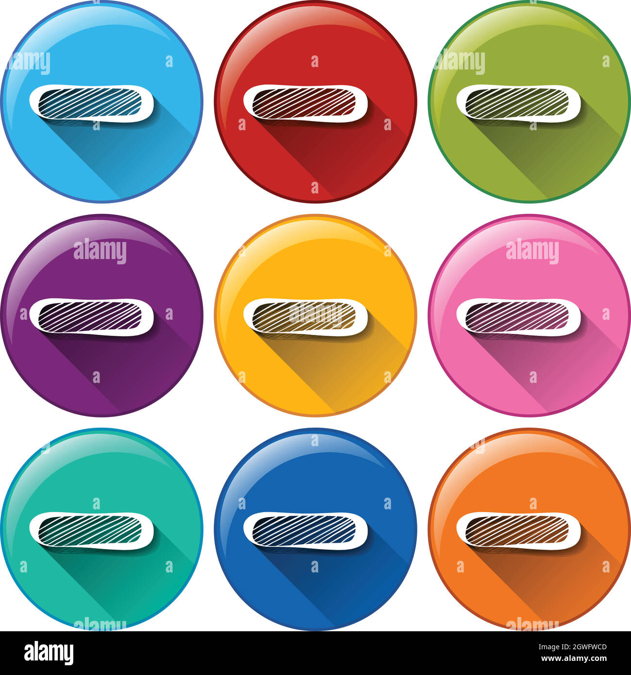 Subtraction symbol icons Stock Vector Image & Art - Alamy