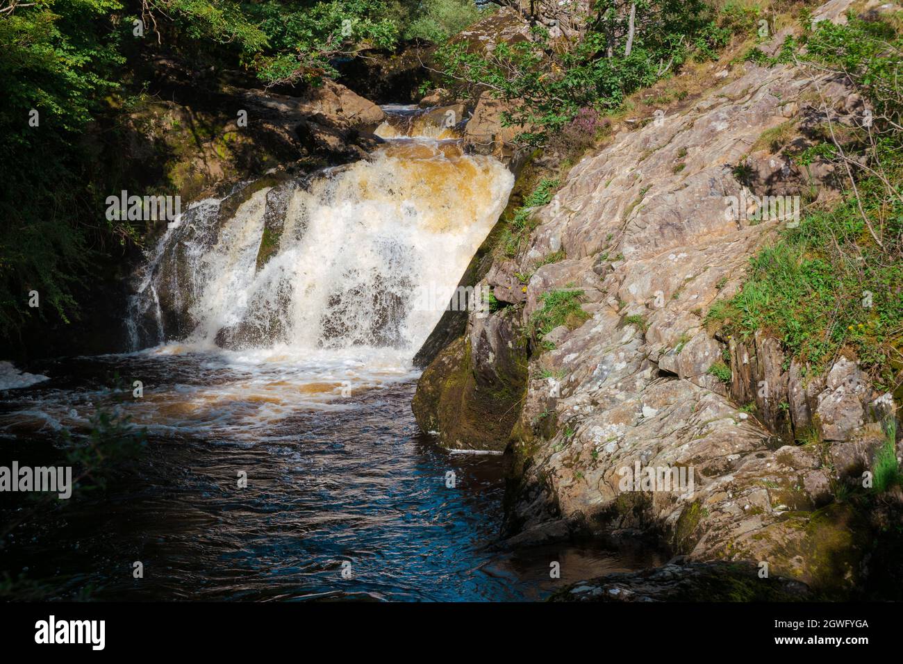 Beezley Falls on the River Doe in the Ingleton Waterfalls Trail in the ...