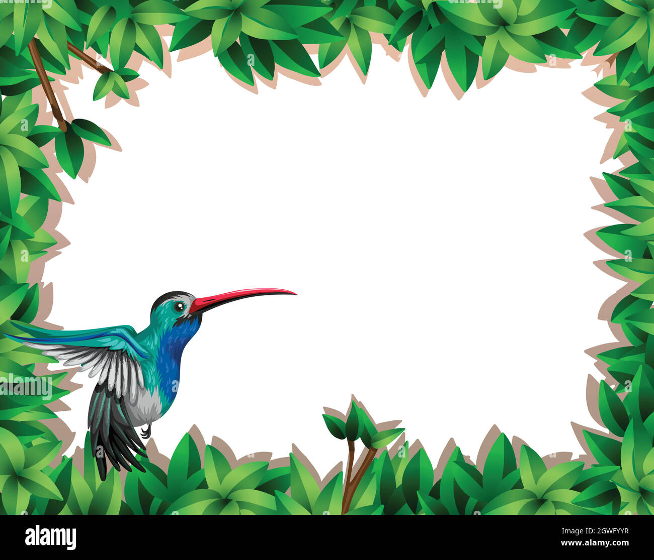 Bird in nature scene Stock Vector Image & Art - Alamy