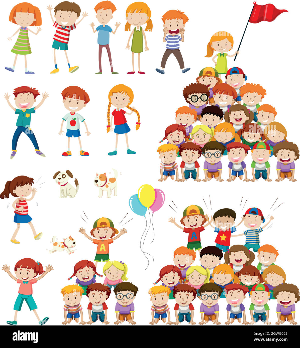 Human pyramid Stock Vector Images - Alamy