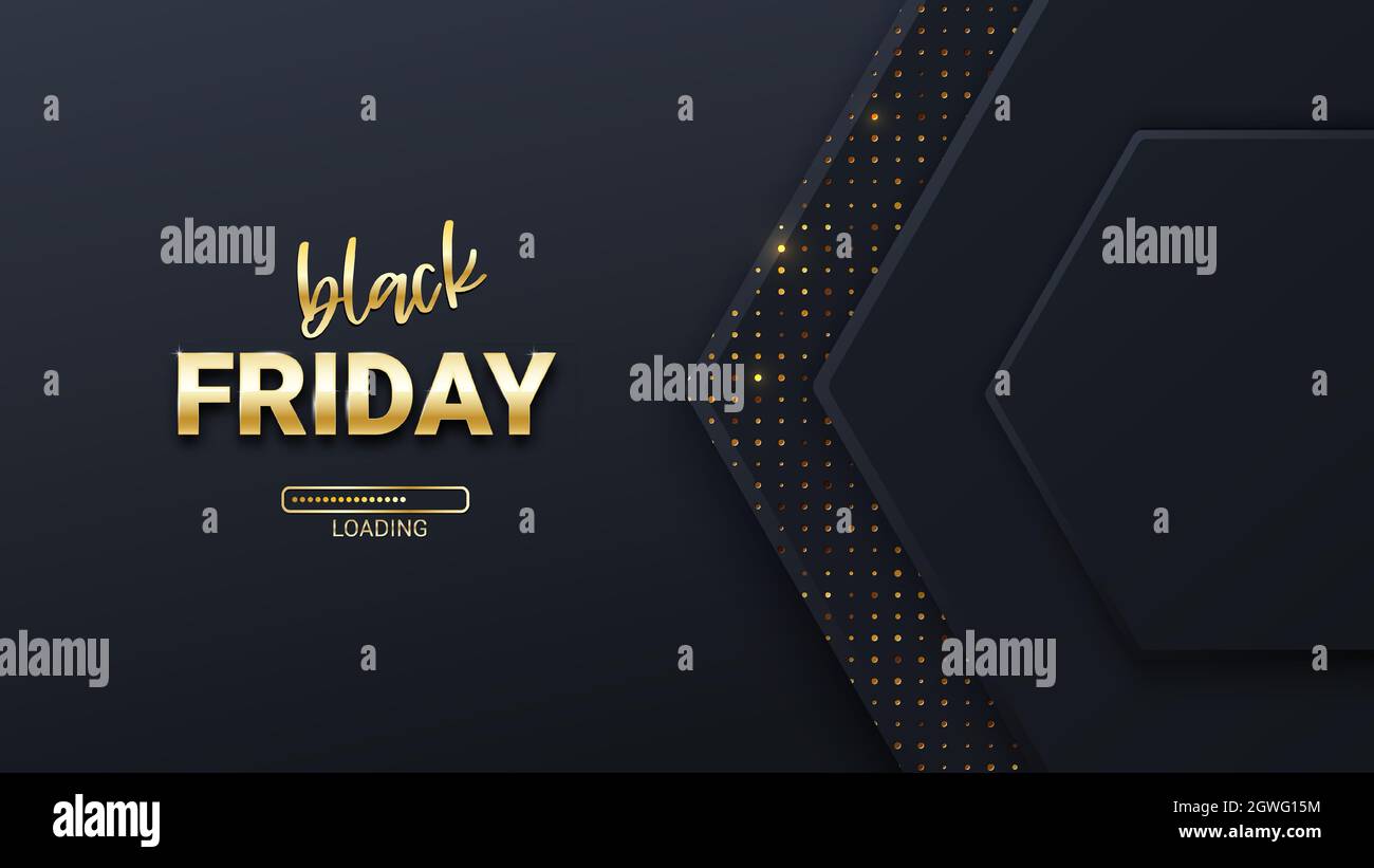 Black Friday loading bar background, banner poster design template ...