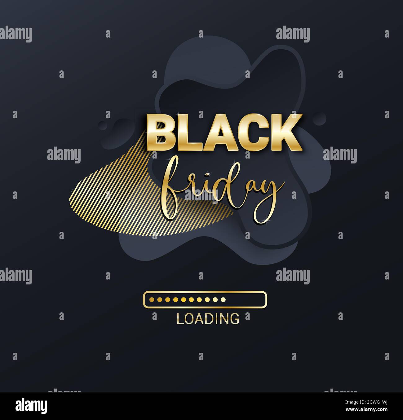 Black Friday loading bar background, banner poster design template ...