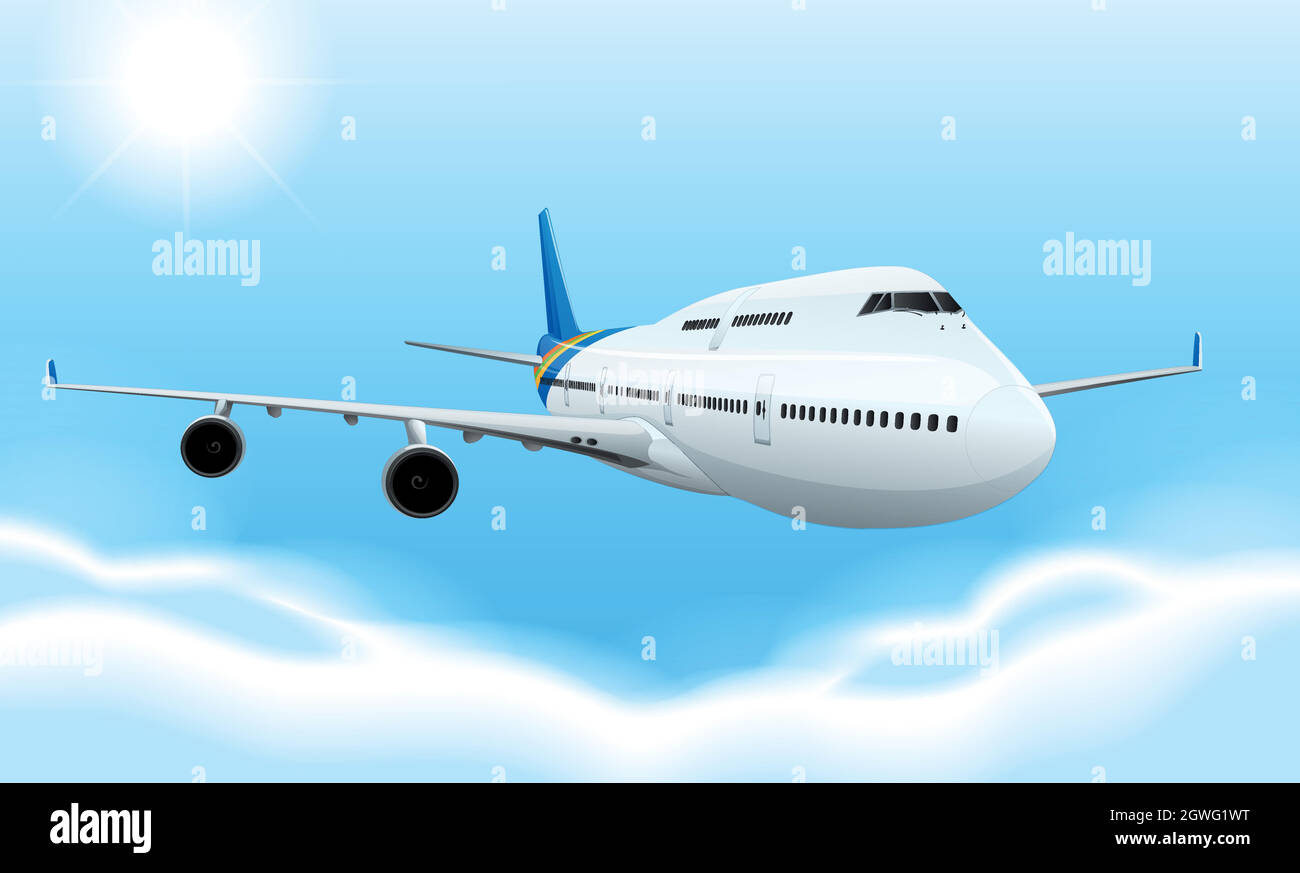 Commerical airplanes Stock Vector Images - Alamy