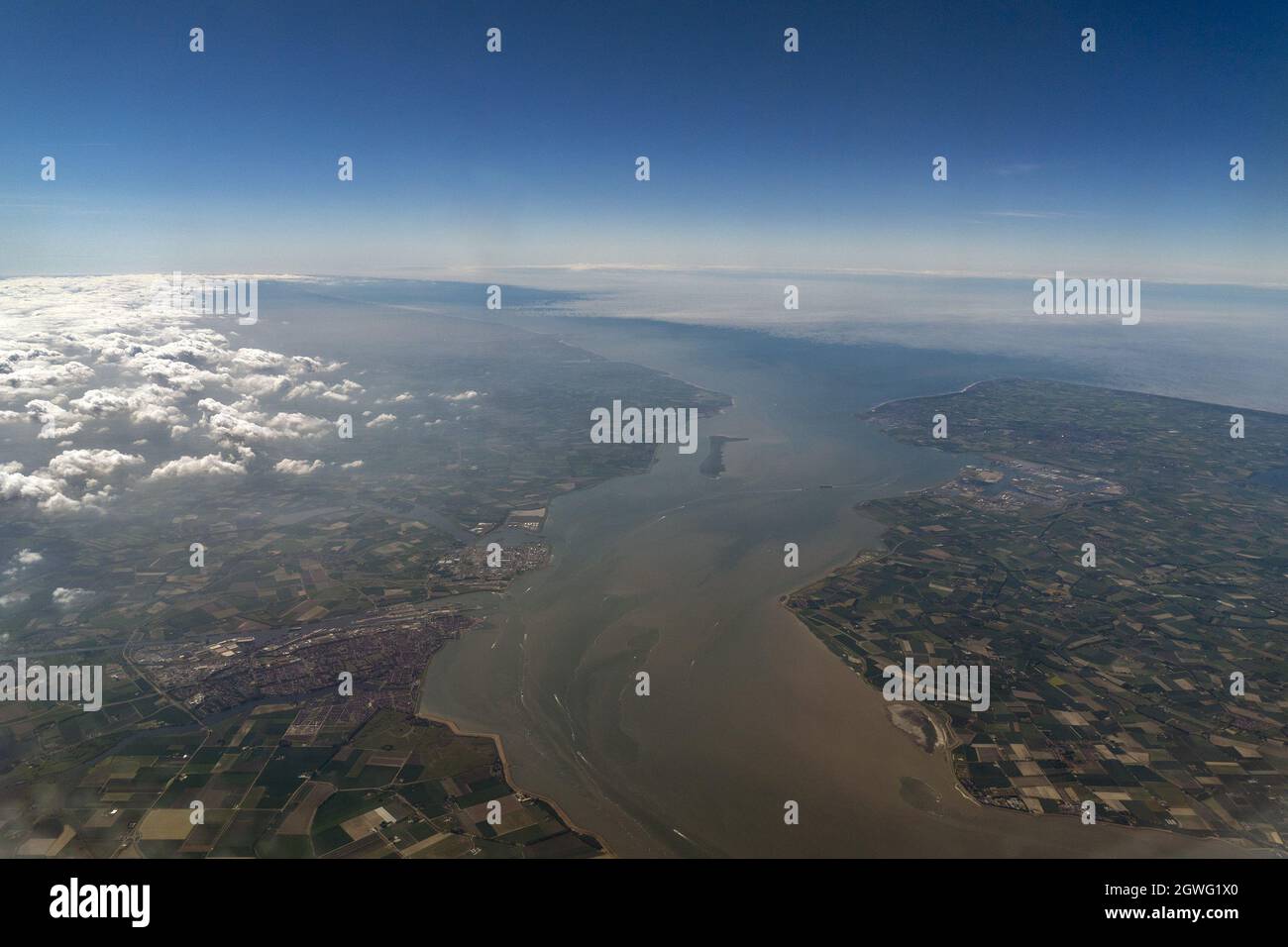 Rotterdam port logistics aerial hi-res stock photography and images - Alamy