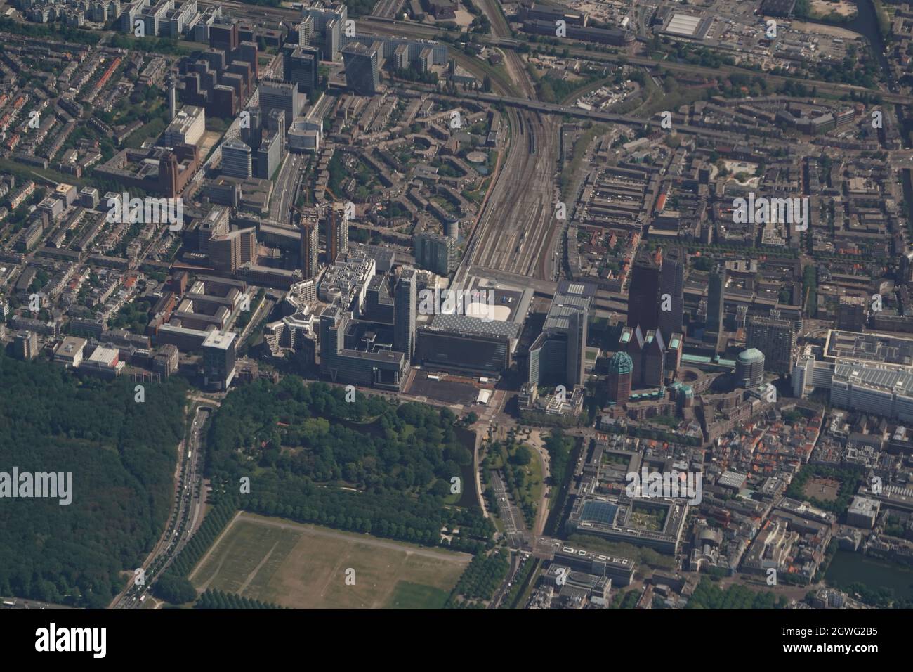 Den Haag Holland netherlands aerial panorama landscape Stock Photo - Alamy