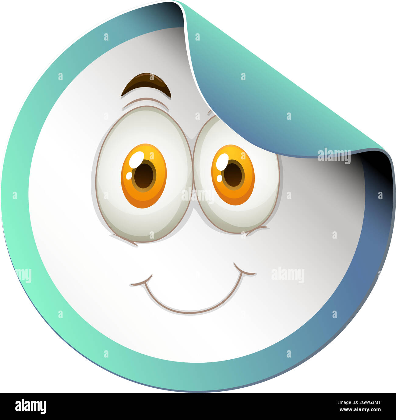 Happy face sticker hi-res stock photography and images - Alamy