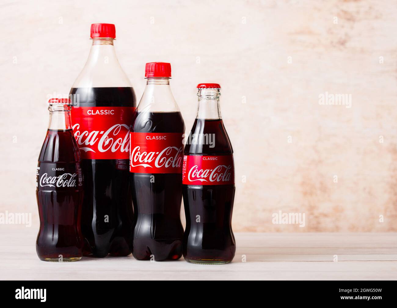LONDON, UK - AUGUST 03, 2018: Plastic and glass bottles of Original ...