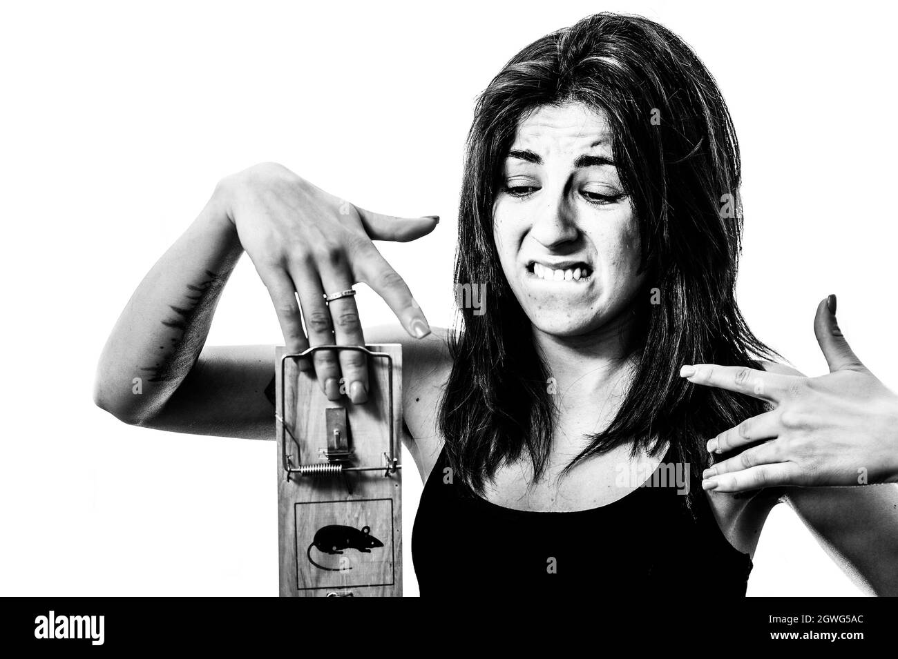 Emotion control Black and White Stock Photos & Images - Alamy