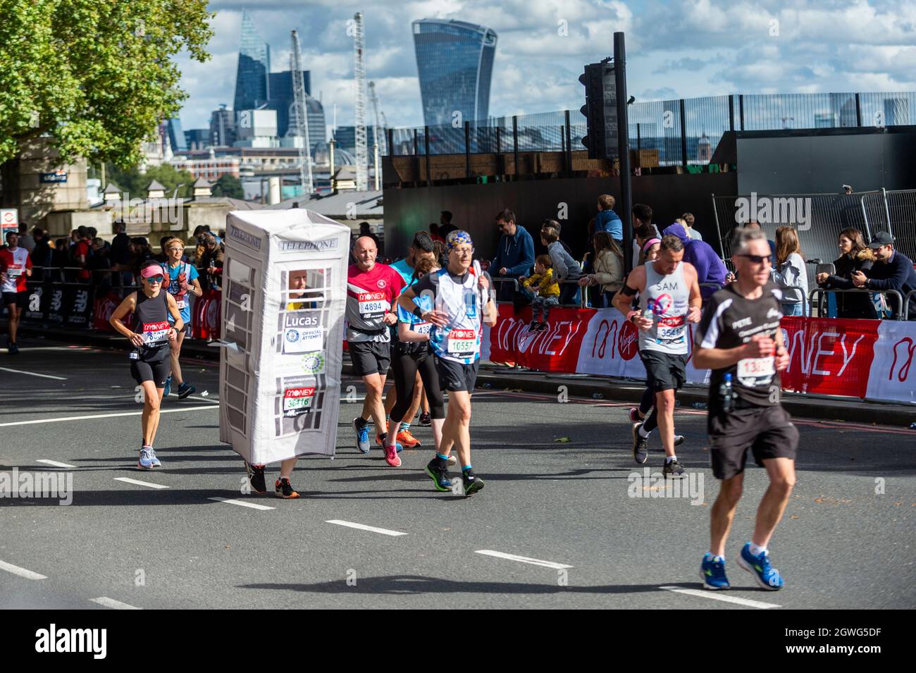 Runner dressed as a telephone box hi-res stock photography and images ...