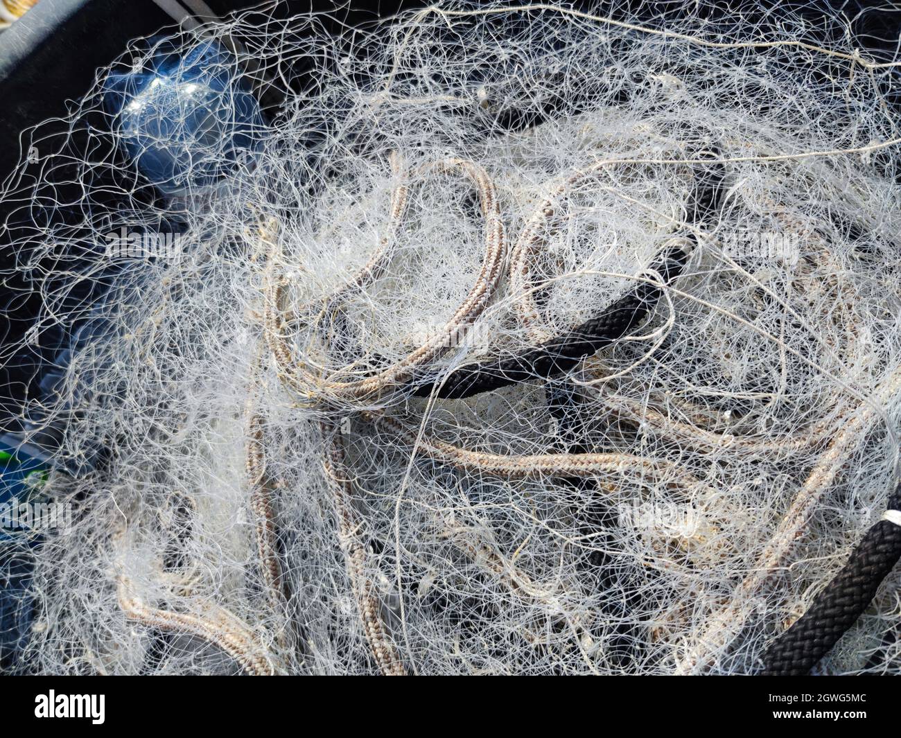 Fisherman fish fishing net close up detail Stock Photo - Alamy