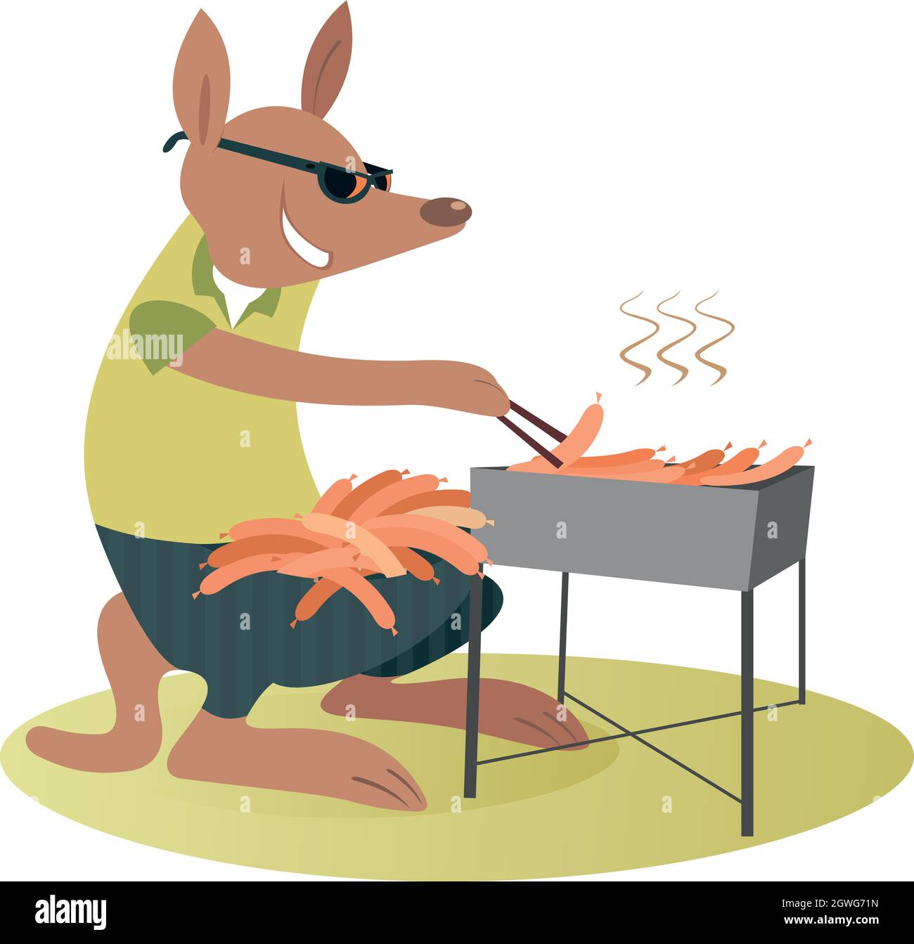A kangaroo cook Stock Vector Images - Alamy