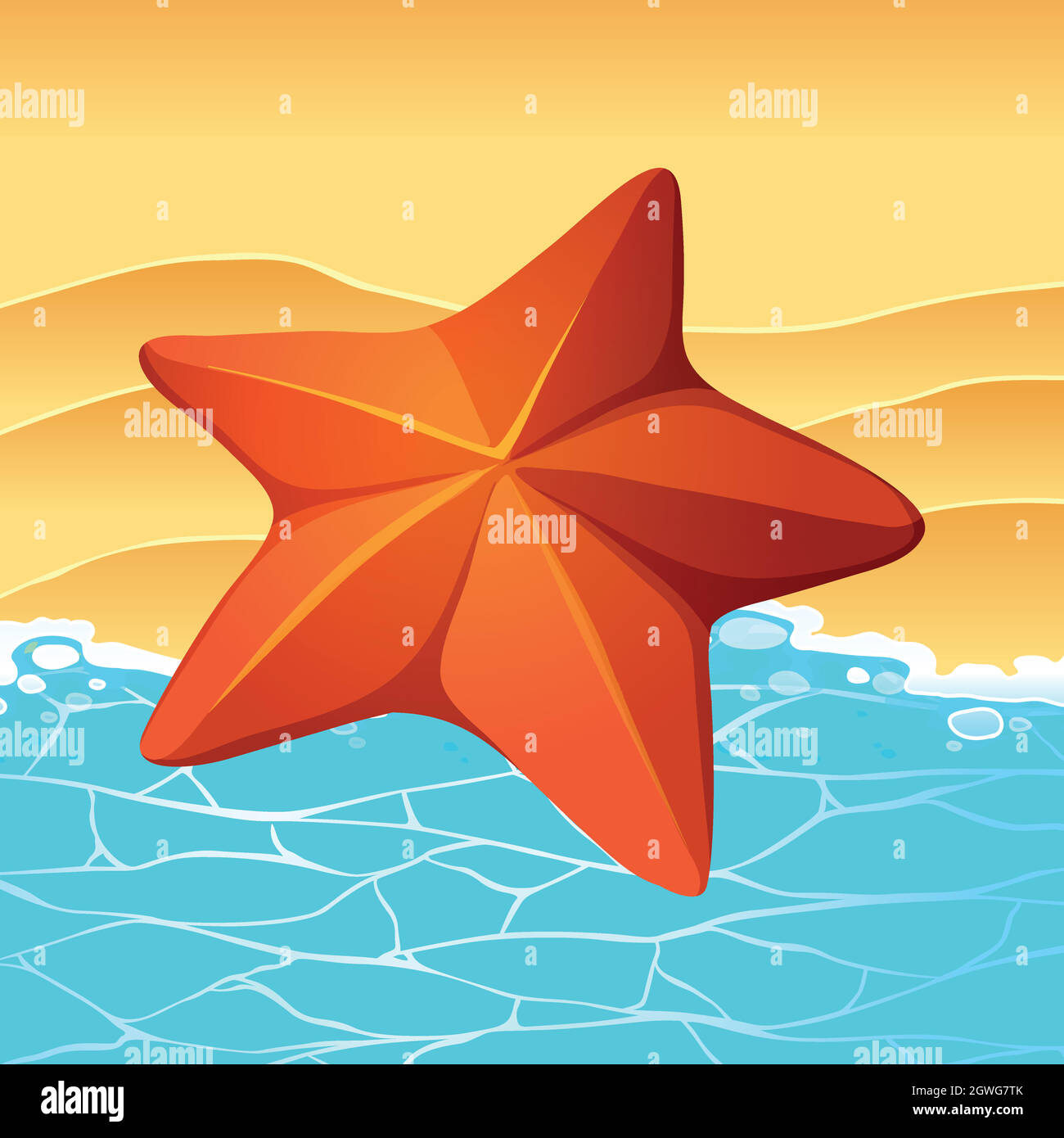 Tropical seashell on beach Stock Vector Images - Alamy