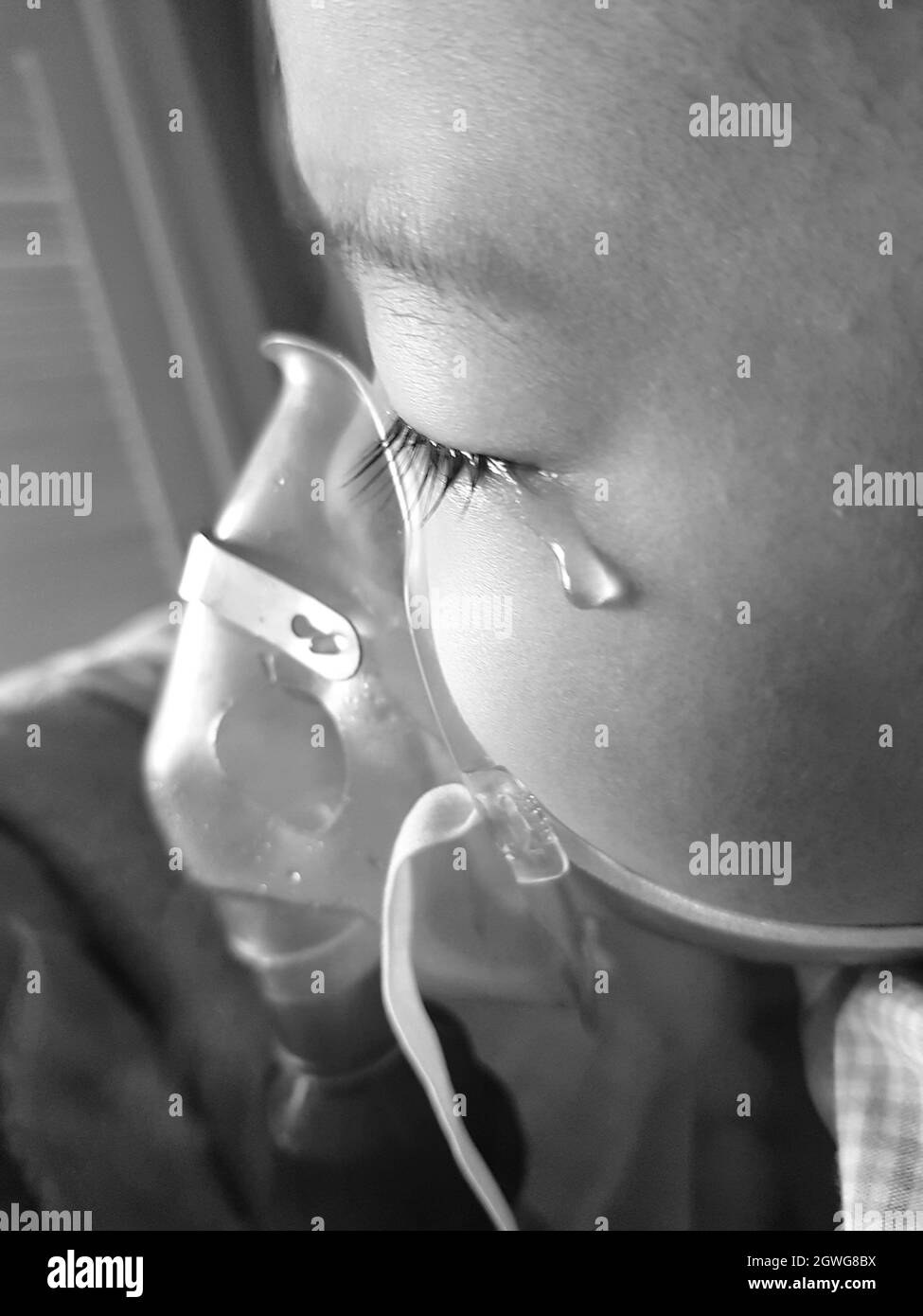 Teardrop from eye Black and White Stock Photos & Images - Alamy