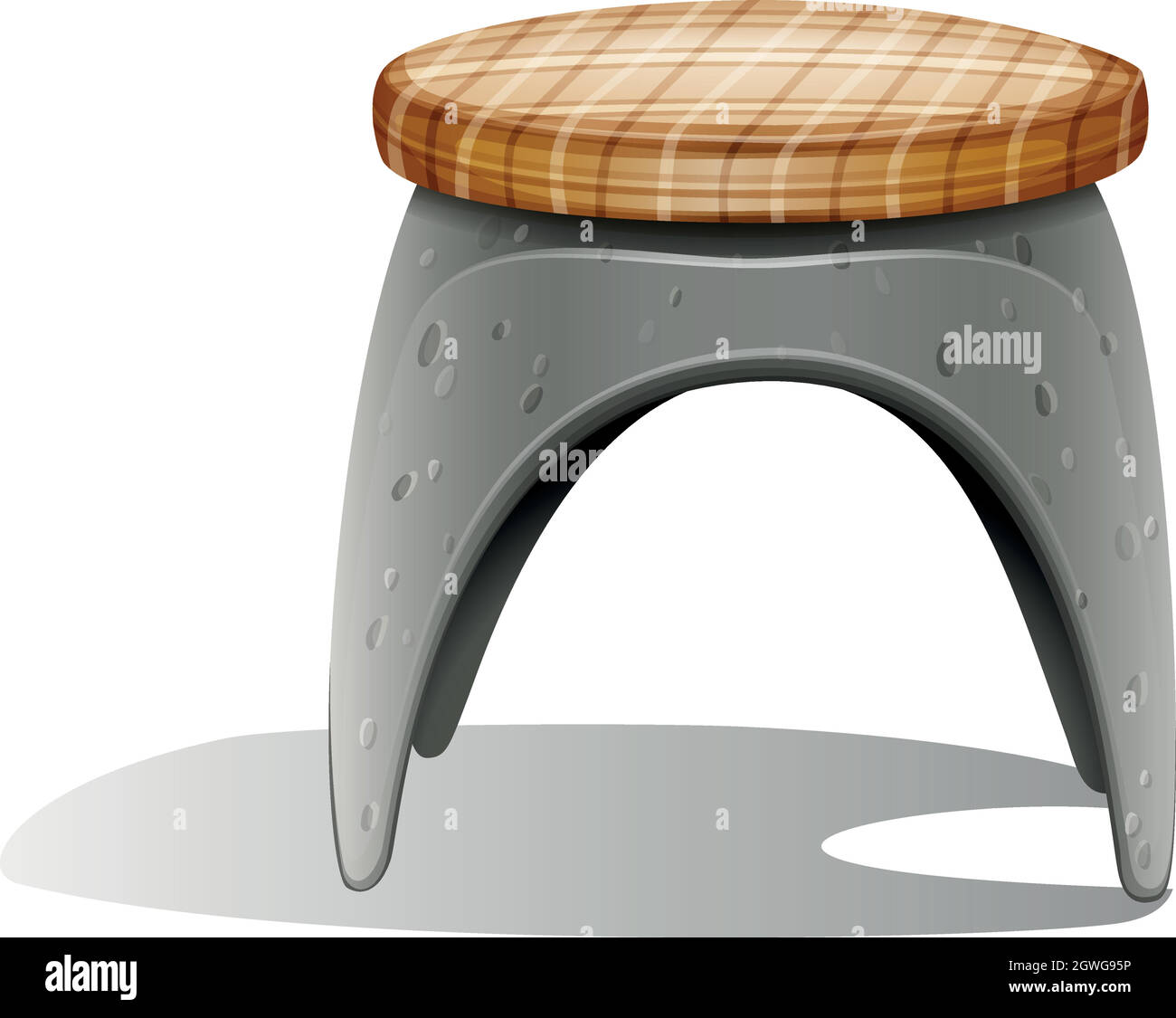 Grey bench Stock Vector Images - Alamy