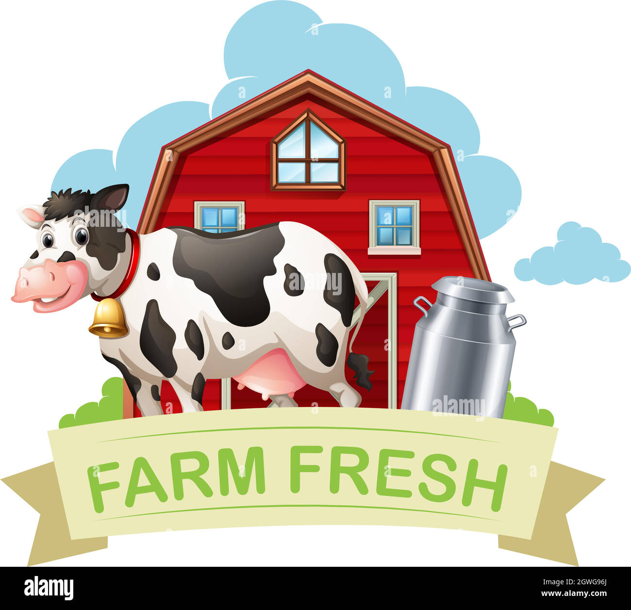 farm fresh with text Stock Vector Image & Art - Alamy