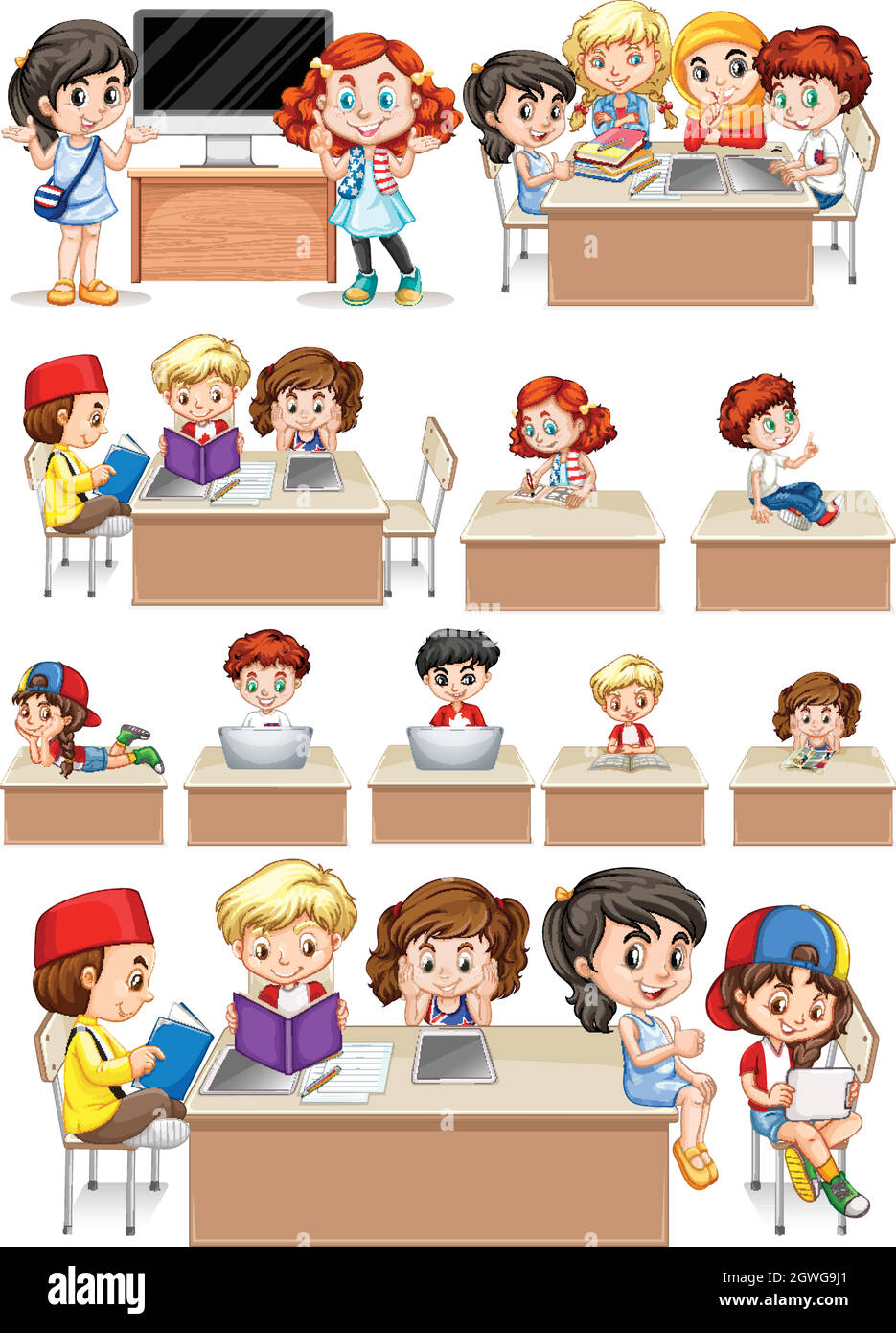 Business students university Stock Vector Images - Alamy