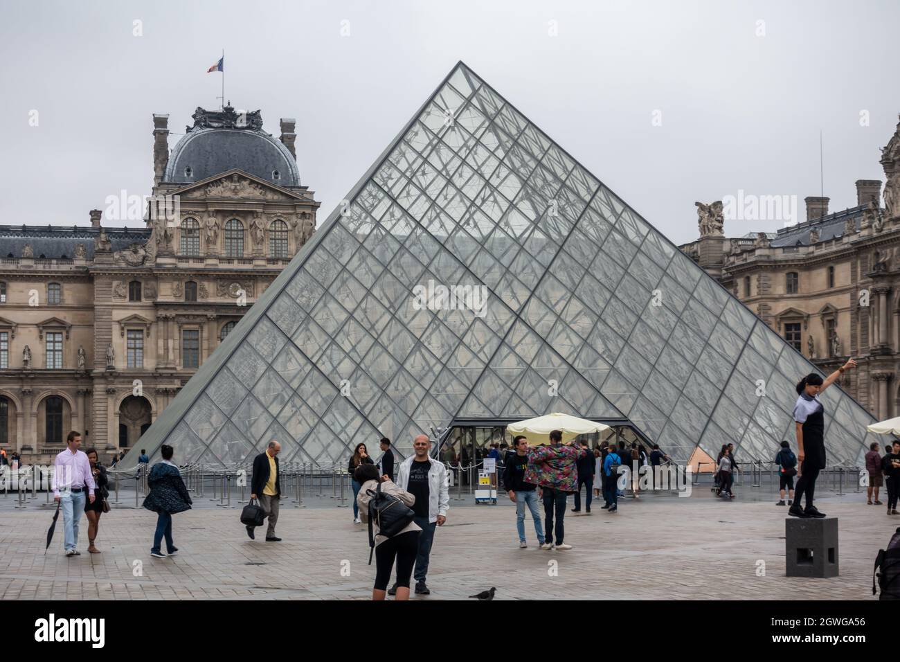 Glass Pyramid at the Louvre in Paris, France Stock Photo - Alamy