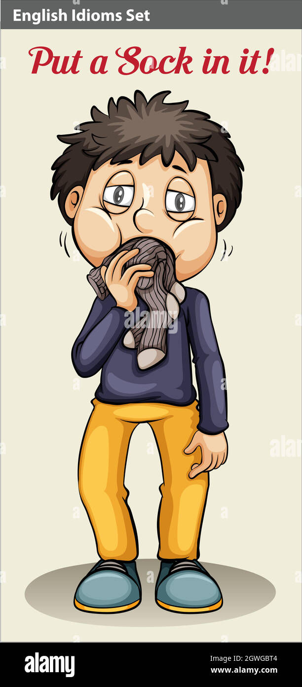 Boy socks Stock Vector Images - Alamy