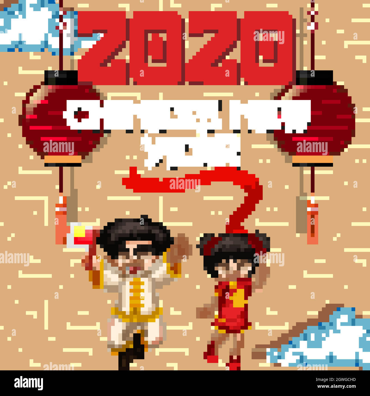 Happy new year background design for 2020 Stock Vector Image & Art - Alamy