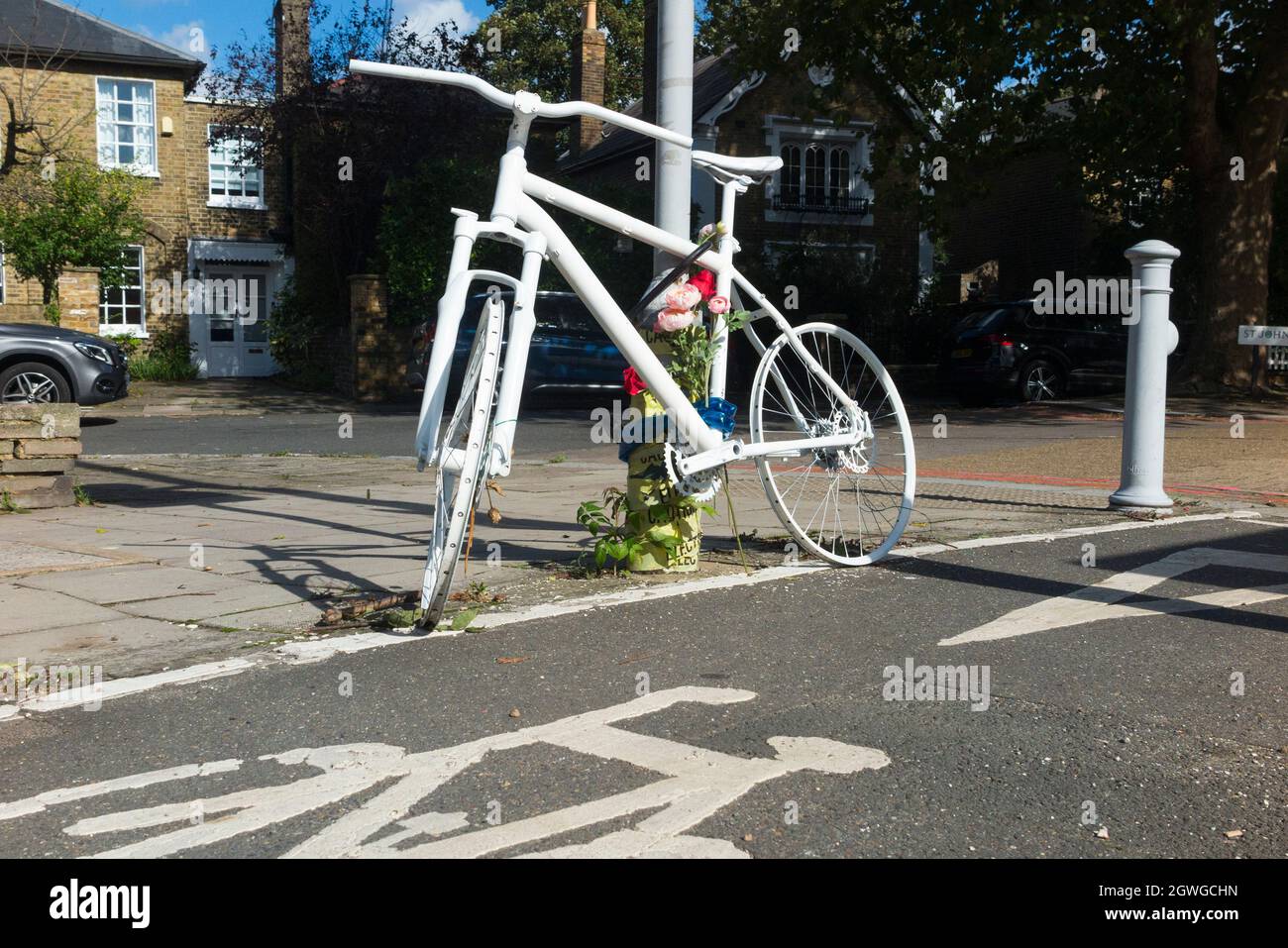 A cycle ghost bike (also referred to as ghostcycle or WhiteCycle ...