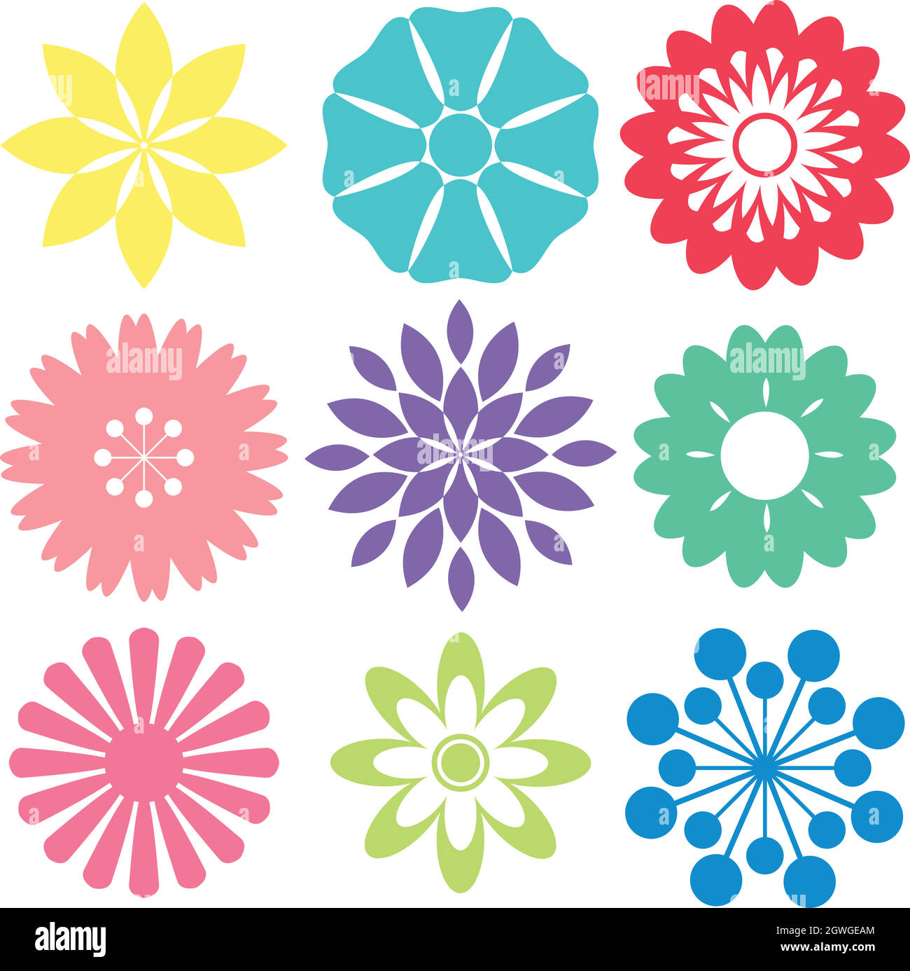 Shapes drawing designs Stock Vector Images - Alamy