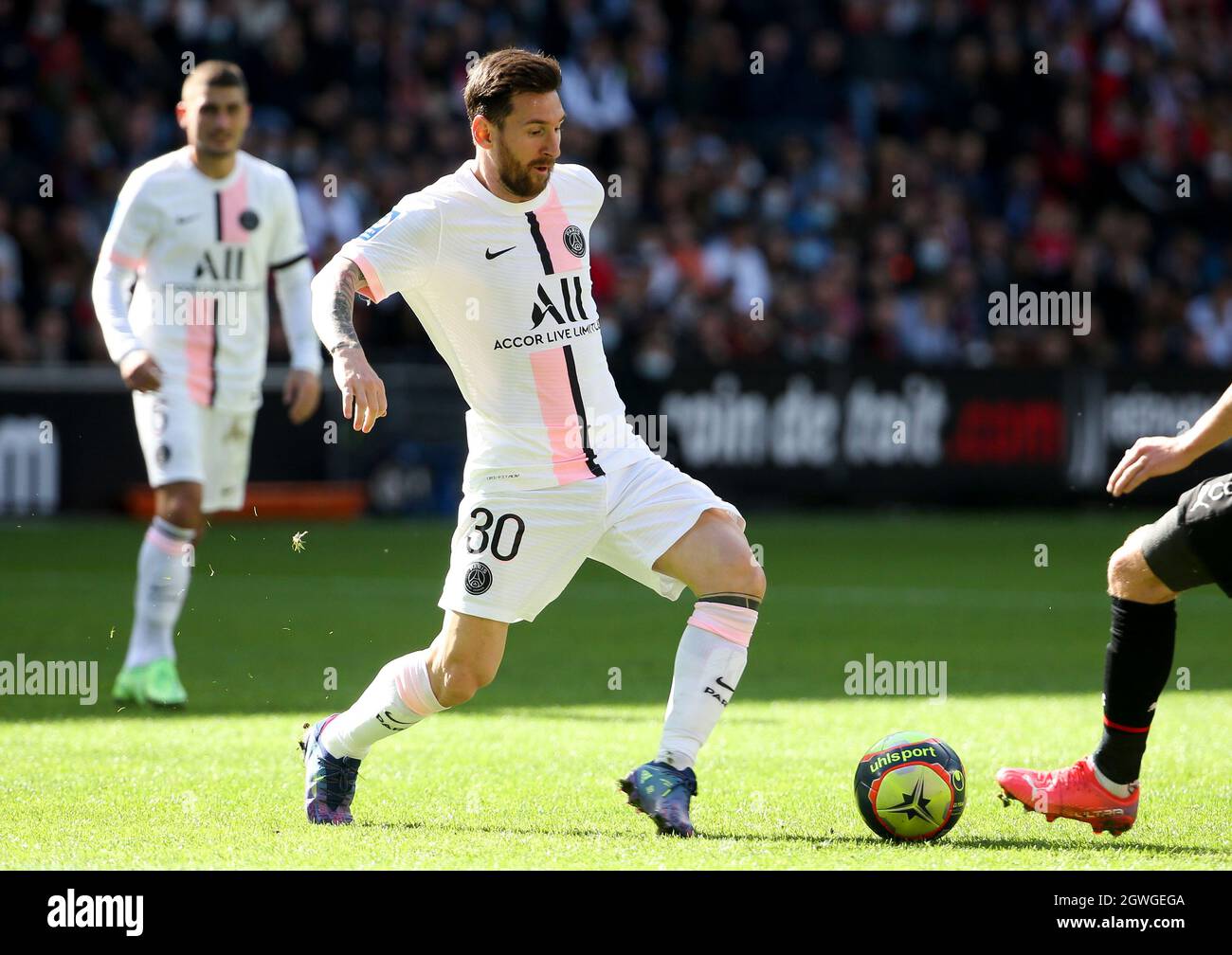 Lionel Messi of PSG during the French championship Ligue 1 football ...