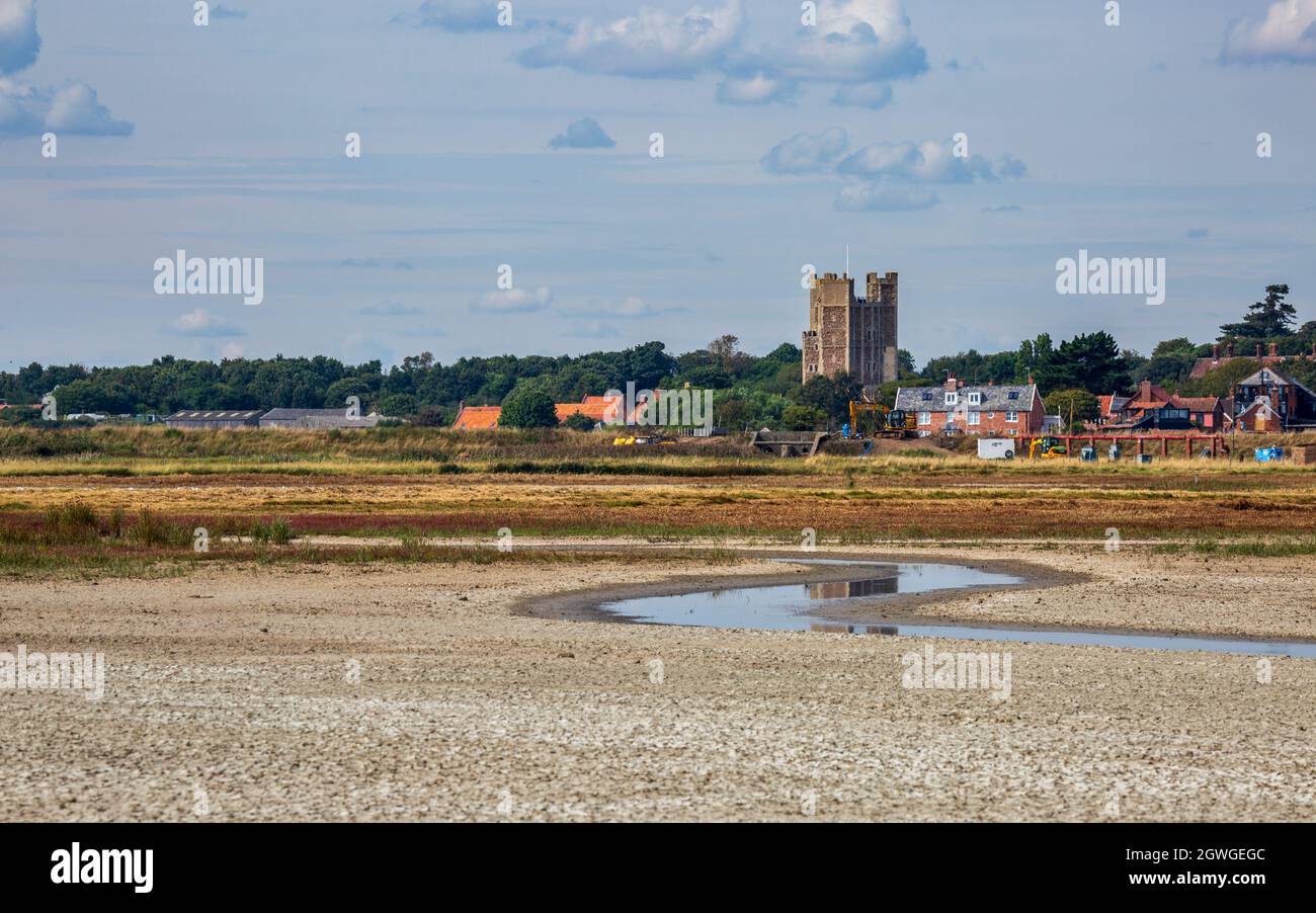 Across the Orfordness National Nature Reserve to Orford Castle, Suffolk ...