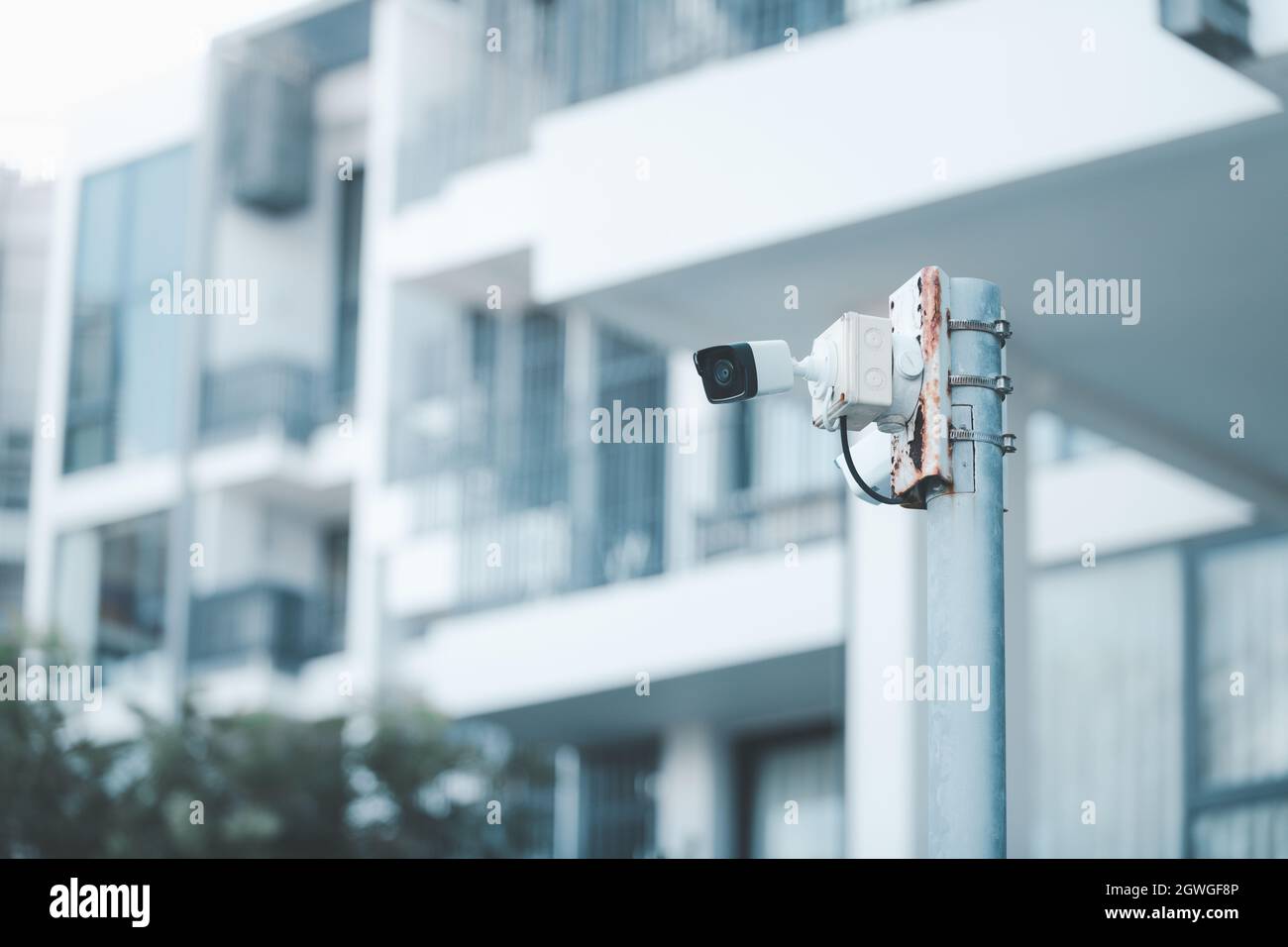 Tower mounted cctv hi-res stock photography and images - Alamy