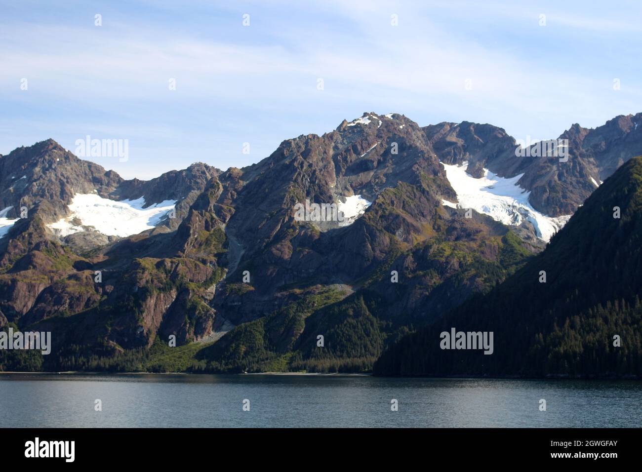 Coastal landscape in Resurrection Bay, Alaska Stock Photo - Alamy
