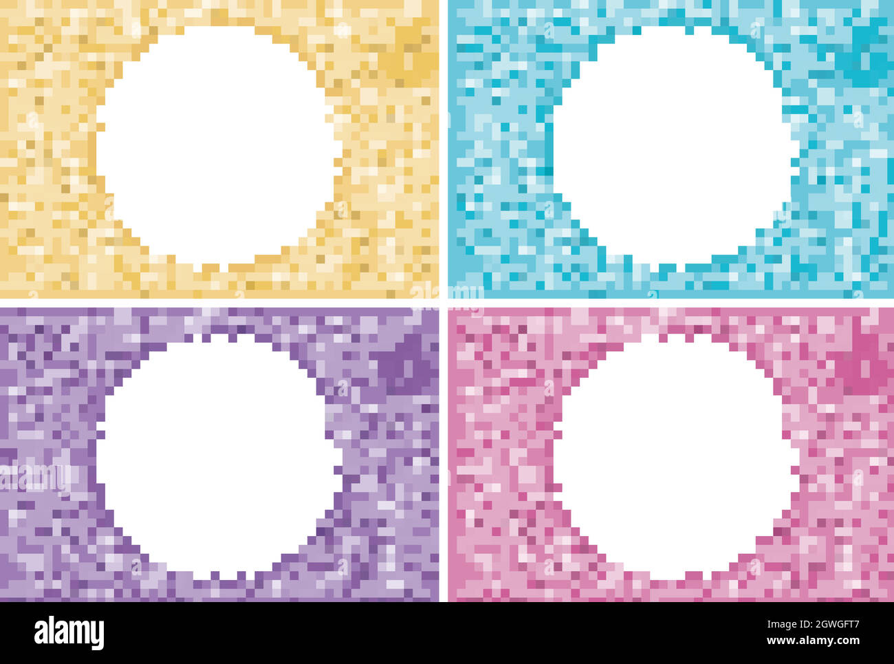 Round frames vector hi-res stock photography and images - Alamy