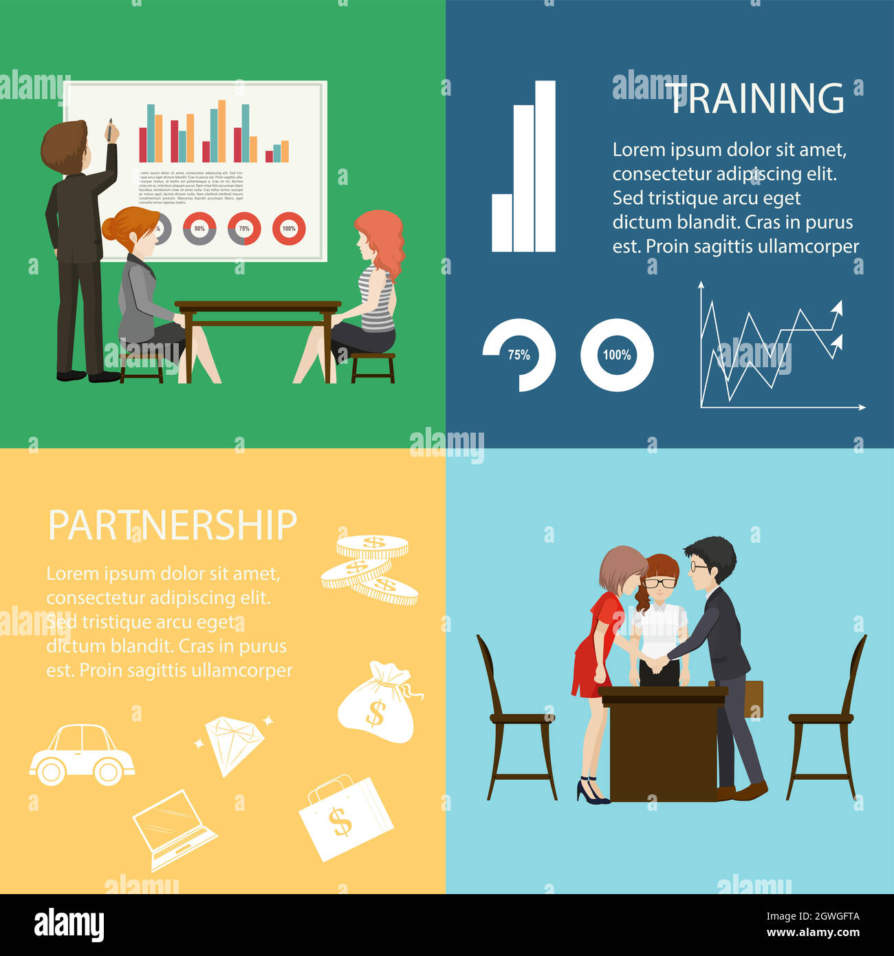 Infographic with business people Stock Vector Image & Art - Alamy