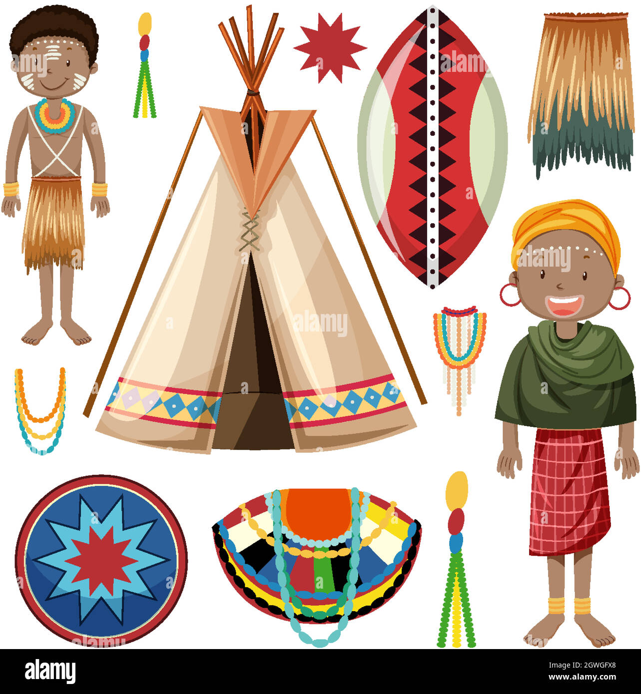 Young man in traditional outfit Stock Vector Images - Alamy