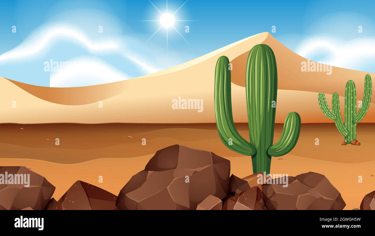 Cactus plants desert plant Stock Vector Images - Alamy