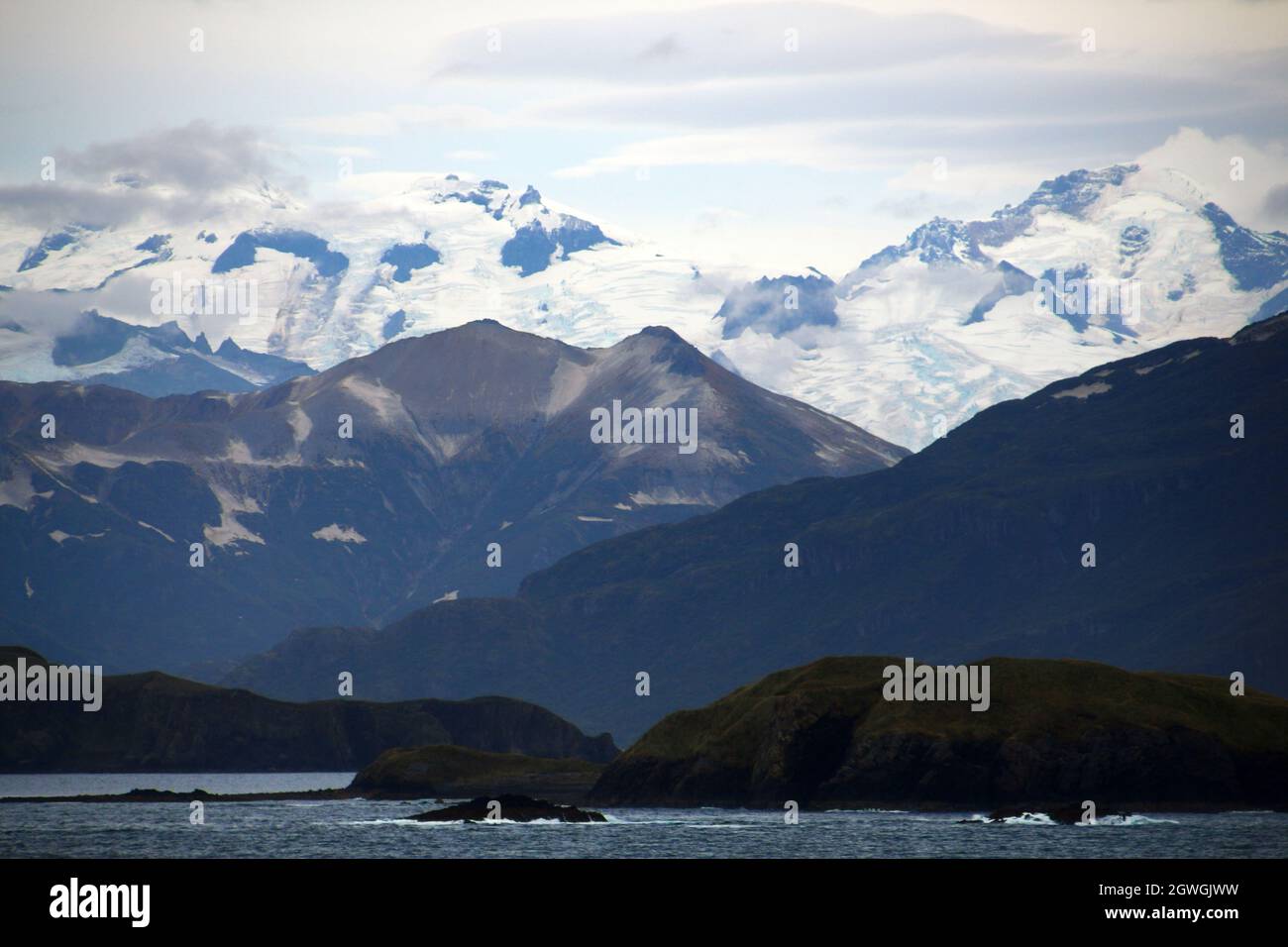 Landscape in the Kukat Bay Katmai National Park, Alaska, United States ...