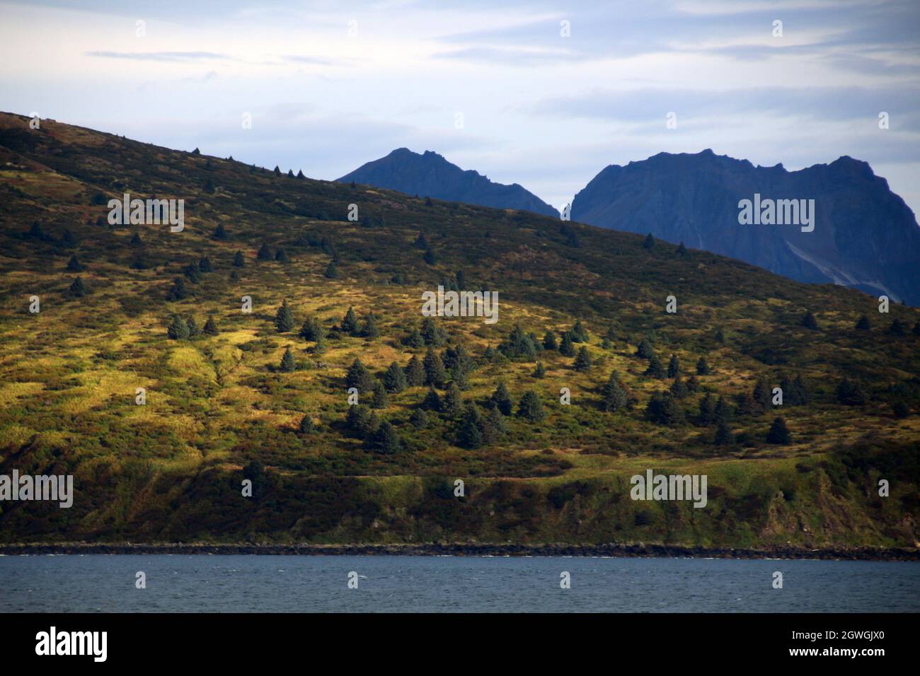 Landscape in the Kukat Bay Katmai National Park, Alaska, United States ...