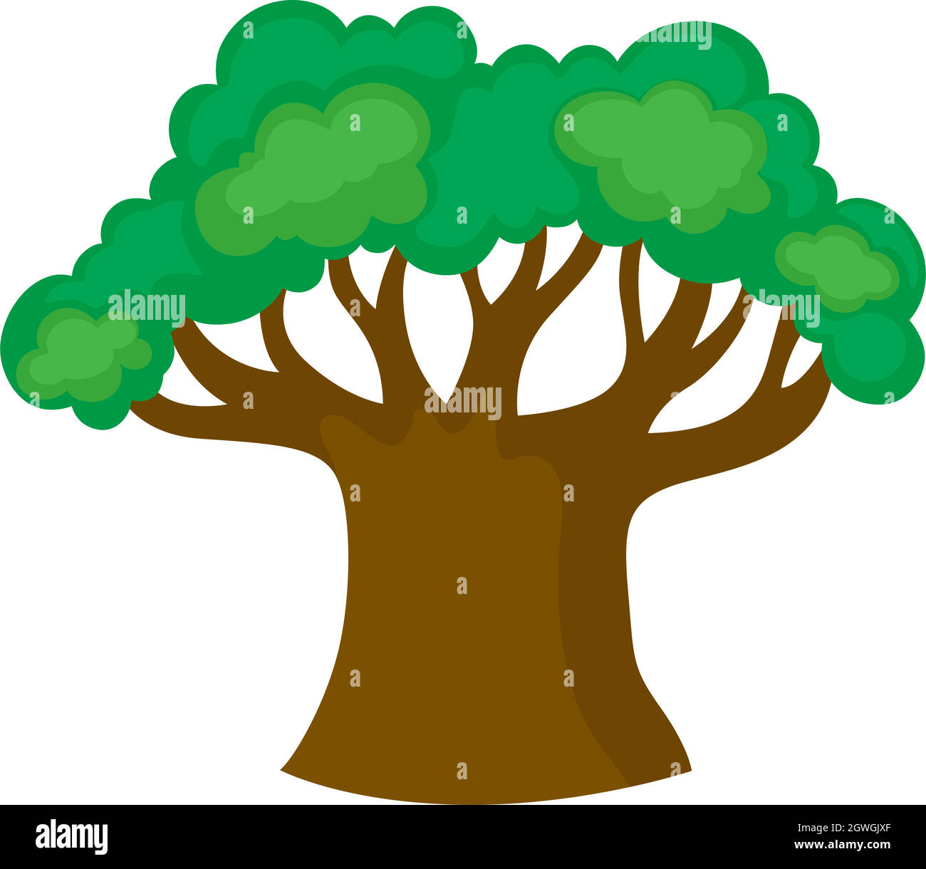Big tree clipart Stock Vector Images - Alamy