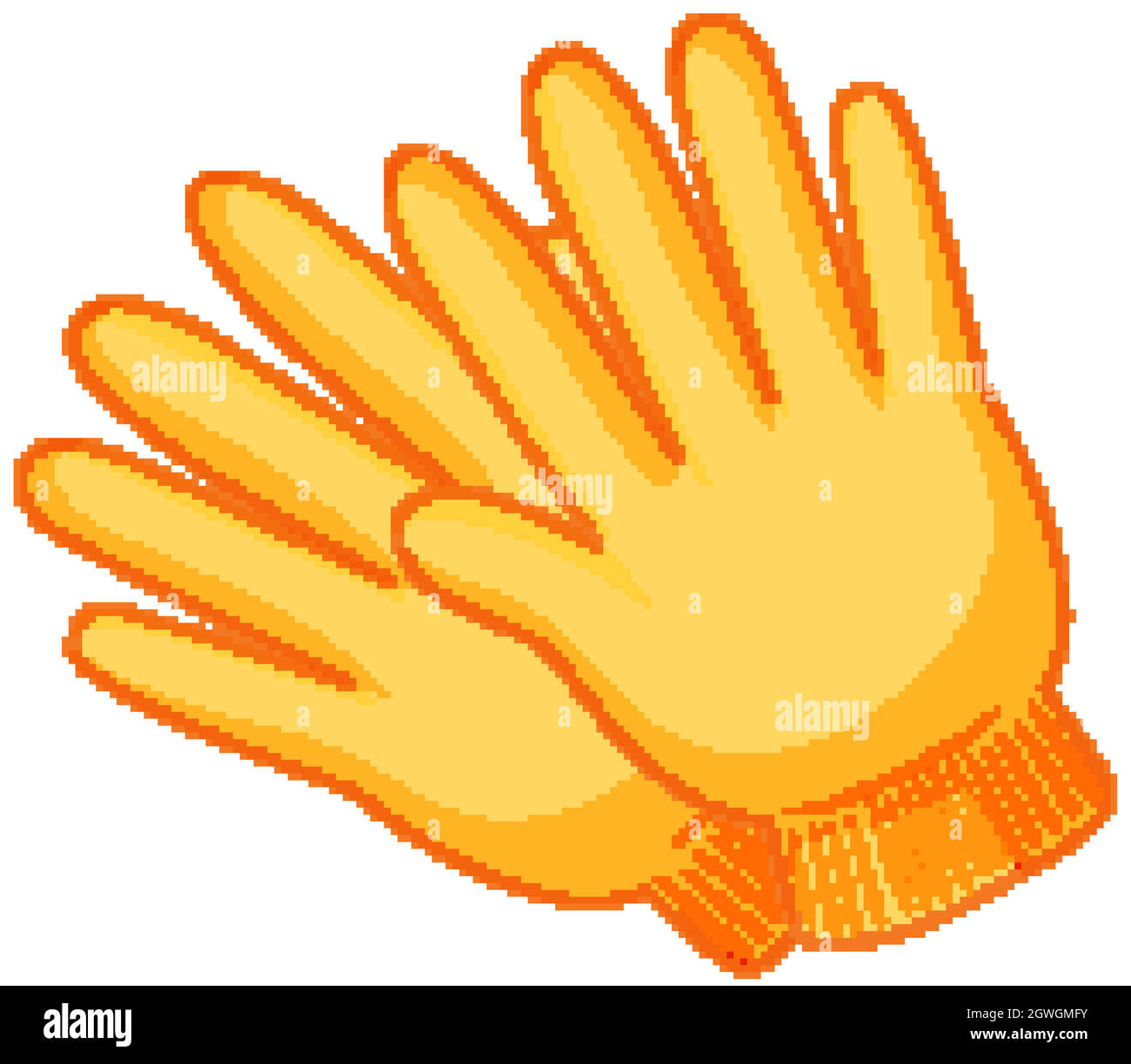 Gloves symbol protection on Cut Out Stock Images & Pictures - Alamy