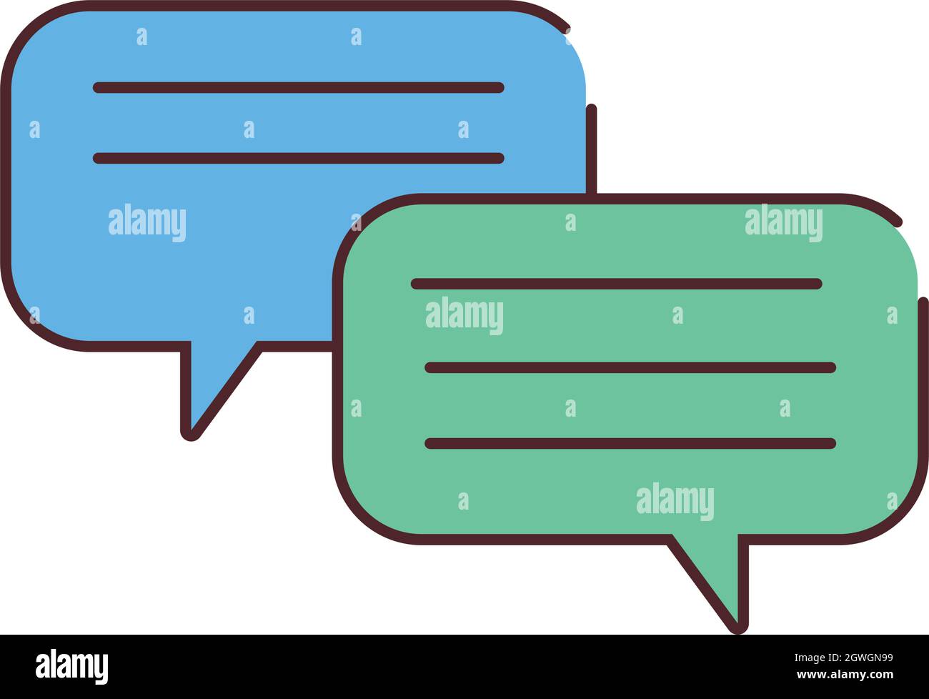 communication speech bubbles Stock Vector Image & Art - Alamy