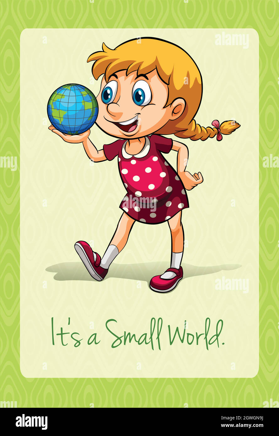 Hand holding cute small Stock Vector Images - Alamy