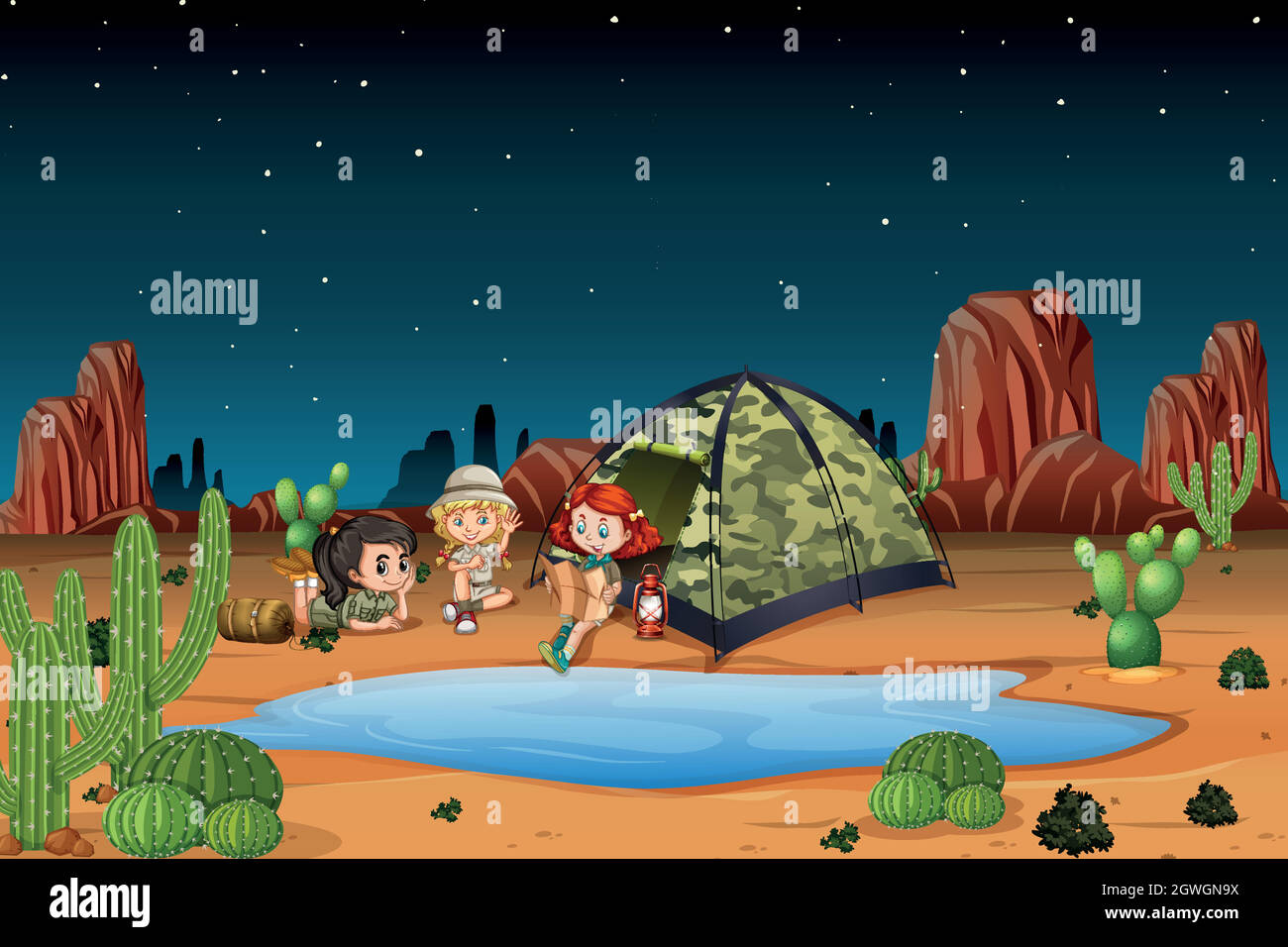 Child lamp night Stock Vector Images - Alamy