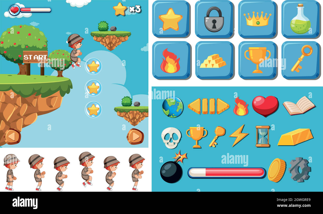 To start the game Stock Vector Images - Alamy