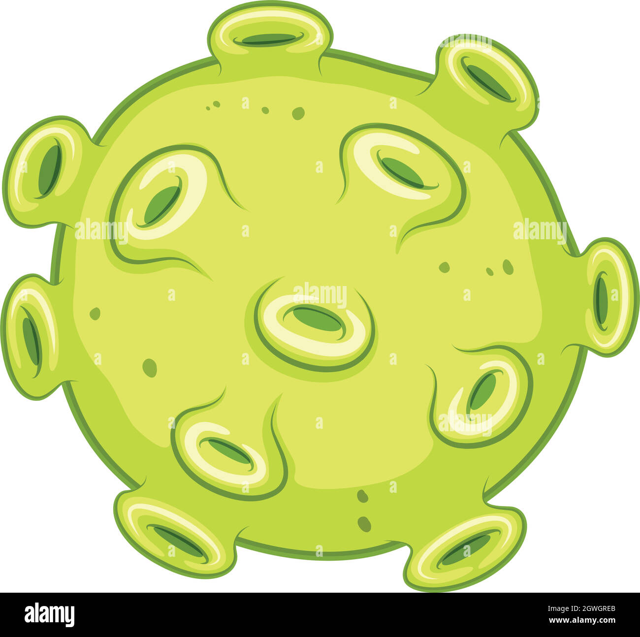 Round bacteria with bumps Stock Vector Image & Art - Alamy