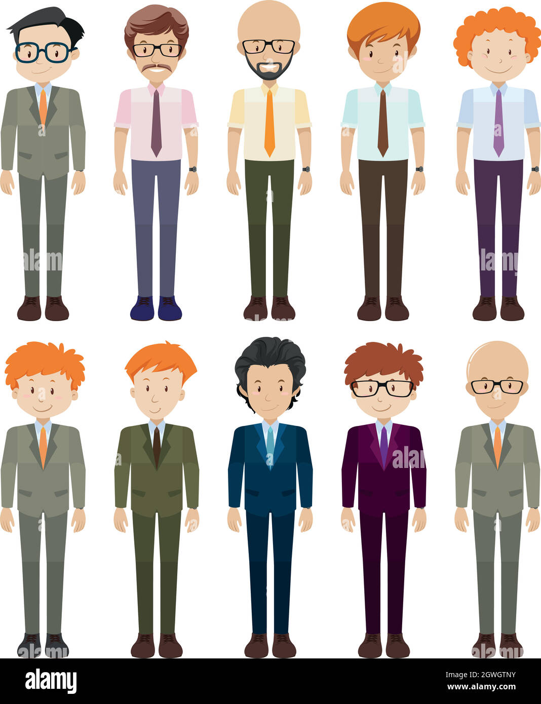 Businessmen in formal clothes Stock Vector Image & Art - Alamy