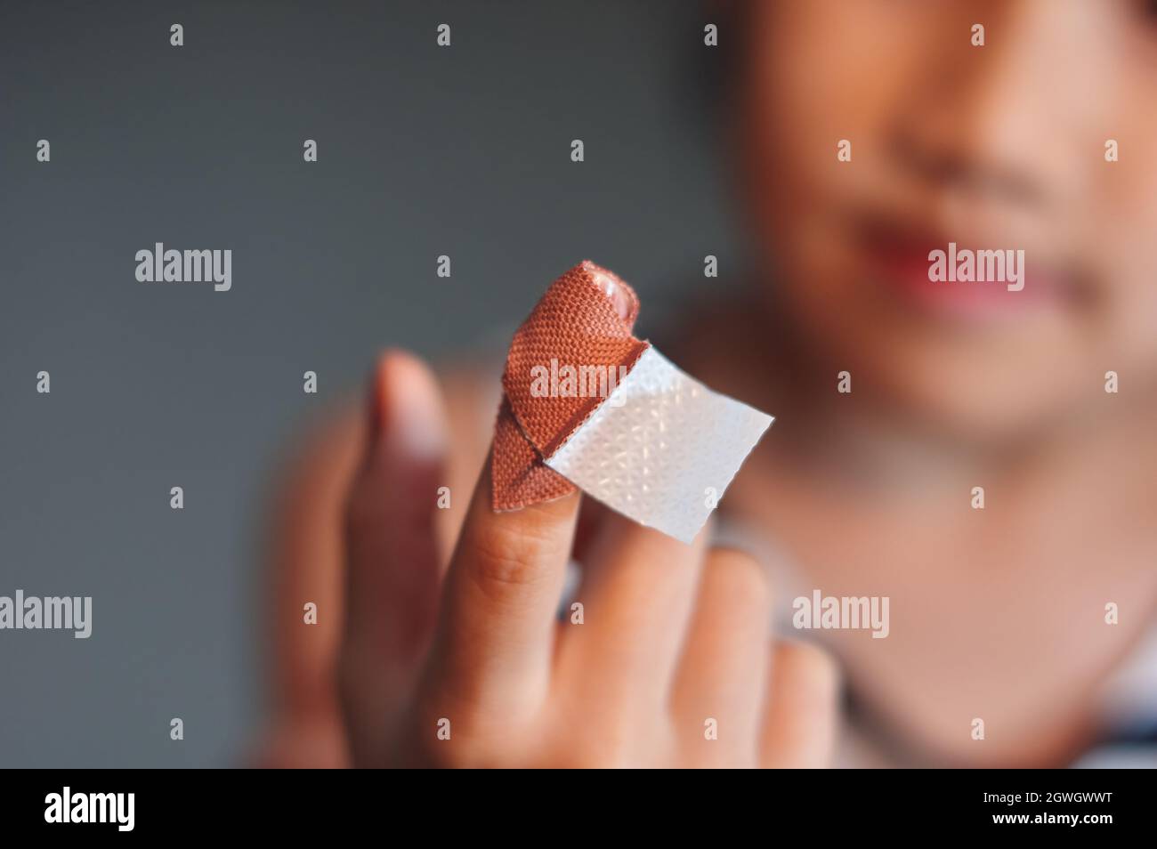 With one wounded finger hi-res stock photography and images - Alamy