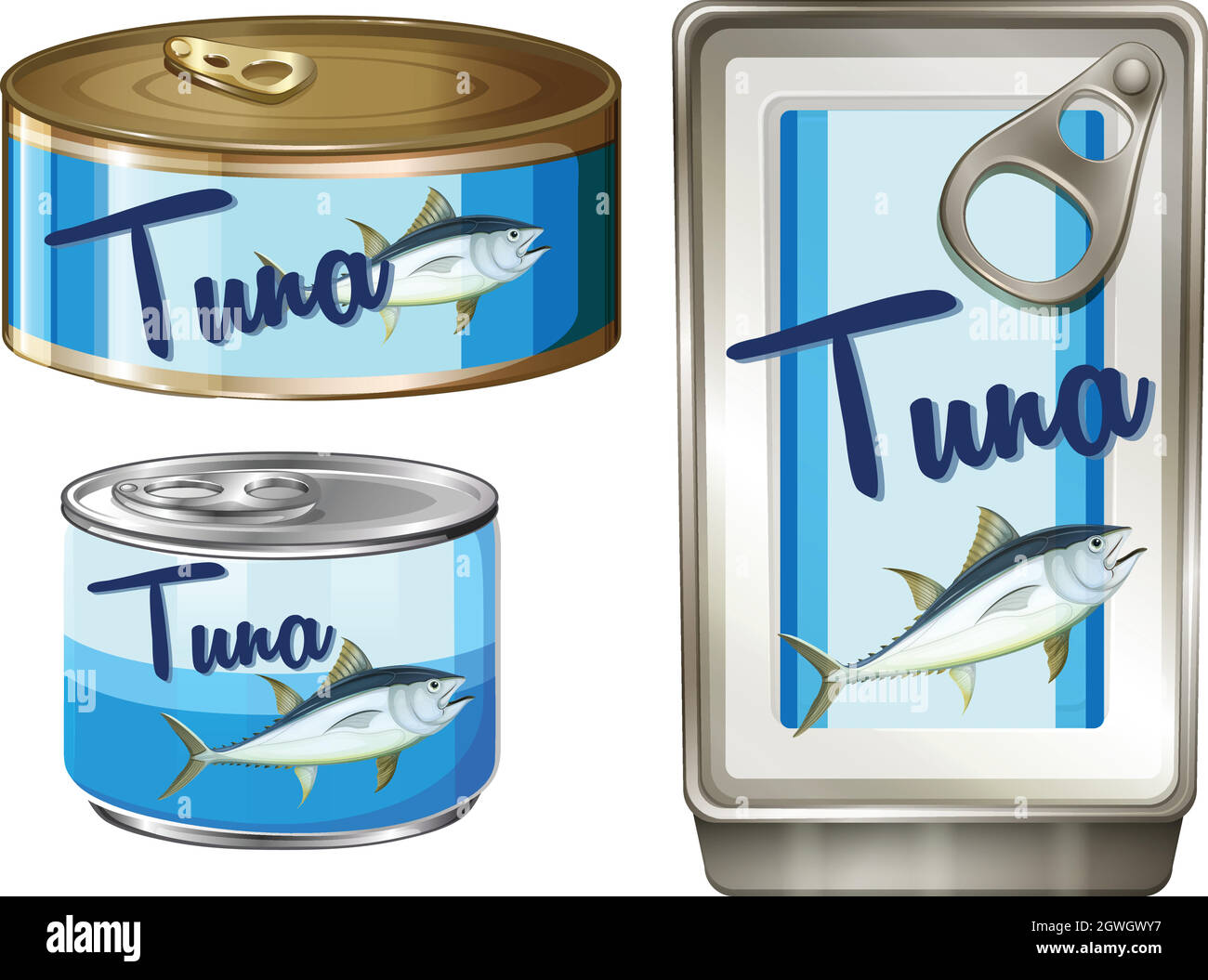 Three cans of tuna hi-res stock photography and images - Alamy