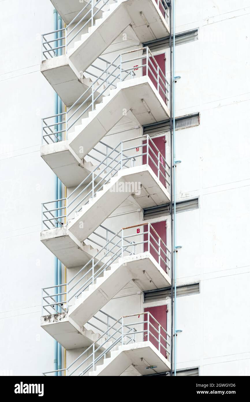 Fire escape on office building High Resolution Stock Photography and ...