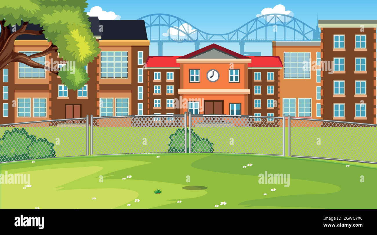 A scene of school Stock Vector Image & Art - Alamy