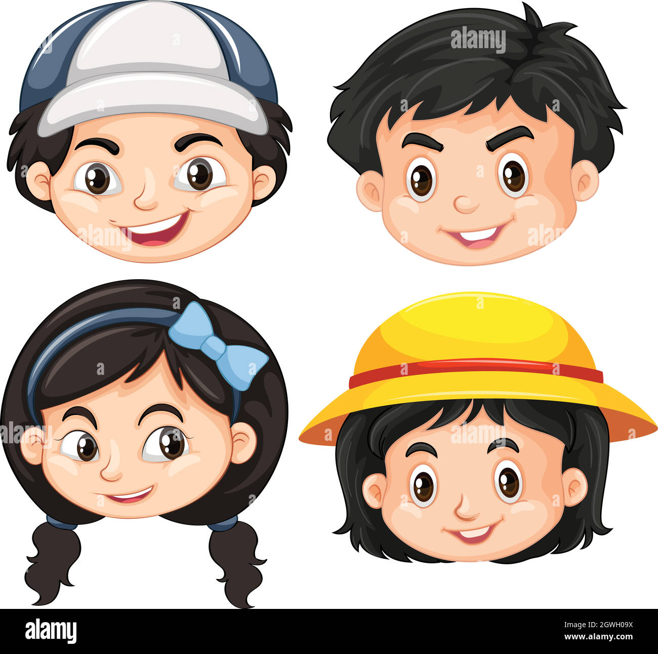 Boys faces Cut Out Stock Images & Pictures - Alamy