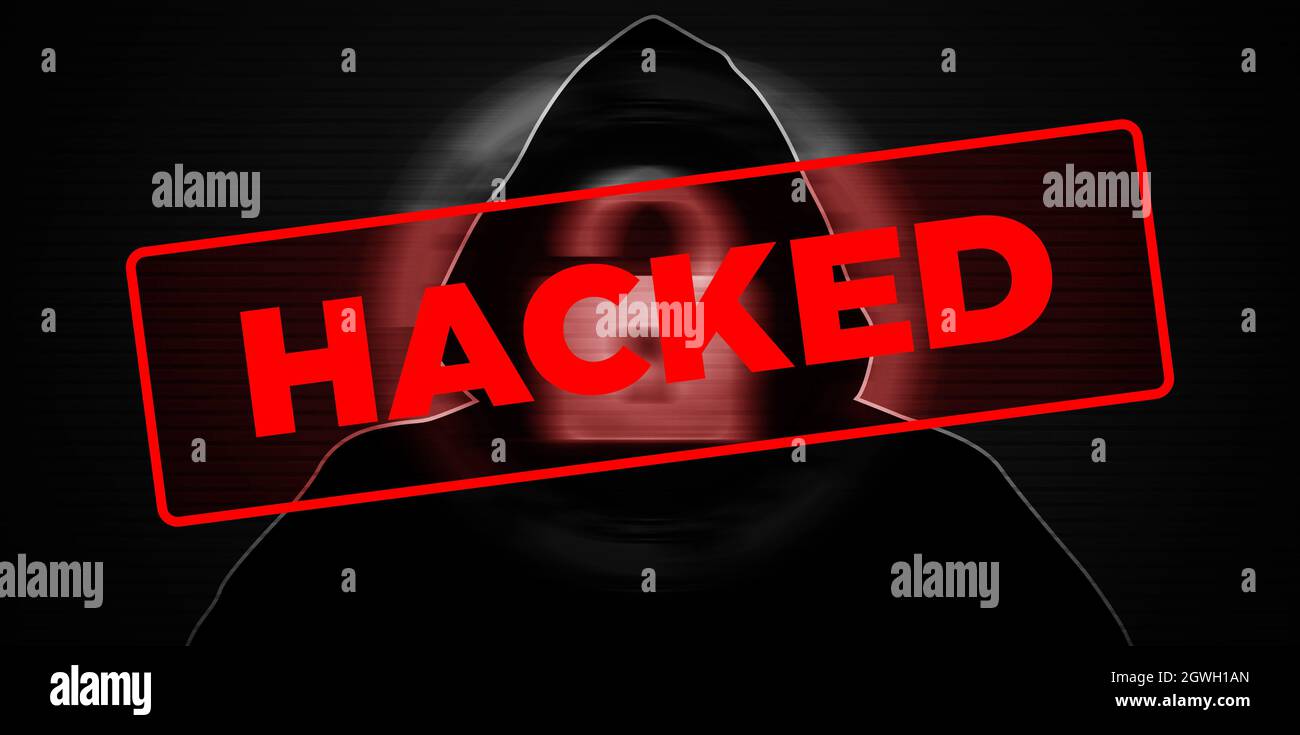 Hacking Concept background with Hacker sitting in hoody. Cyber security ...