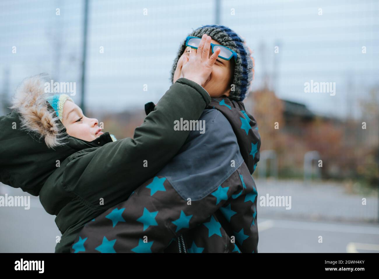 Fight between two boys hi-res stock photography and images - Alamy